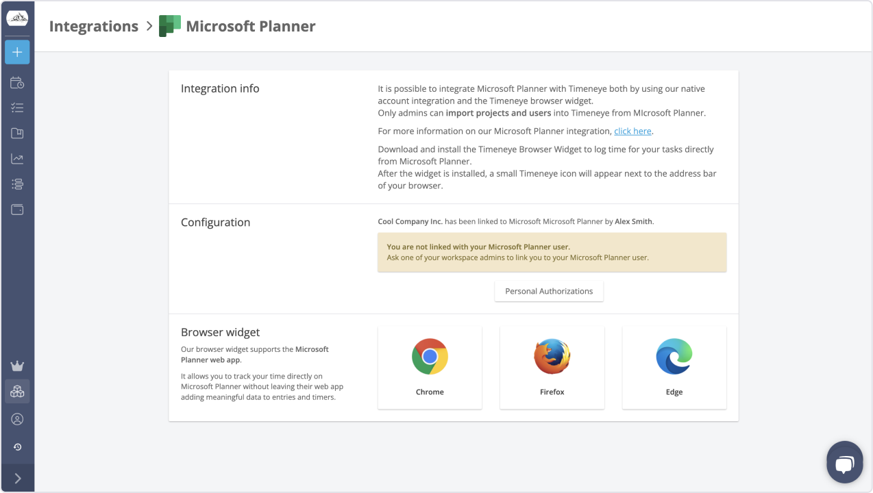 Microsoft Planner integration